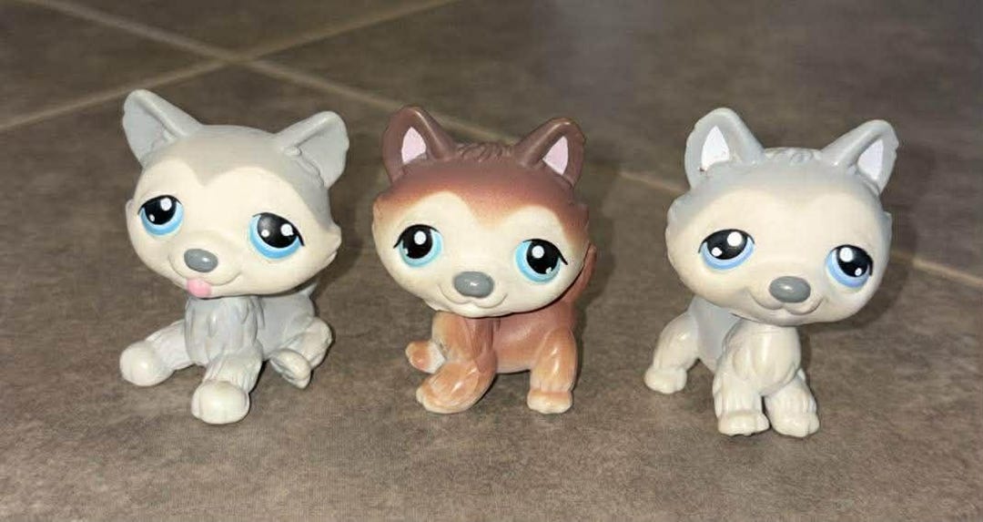 2005 LPS Littlest Pet Shop Husky Winter Dog 3 Husky's Included - Etsy