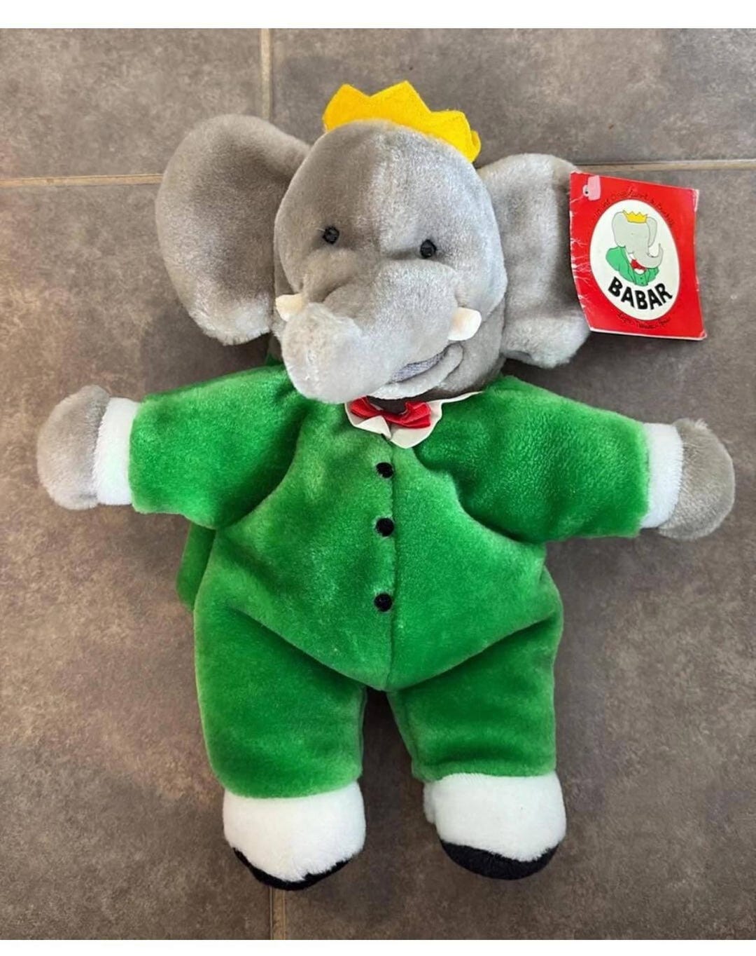 Vintage 1988 Gund BABAR the Elephant Plush Hand Puppet 11 Inch - Etsy