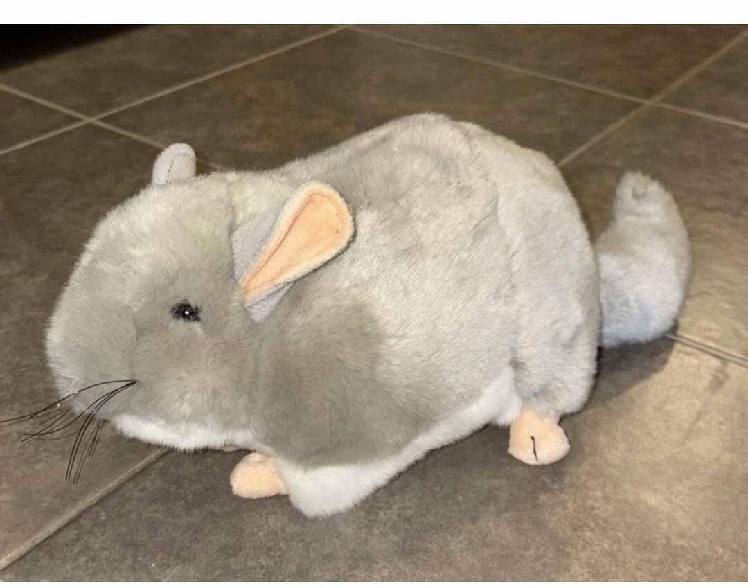 Chinchilla Plush Toy Stuffed Animal 13" - Etsy