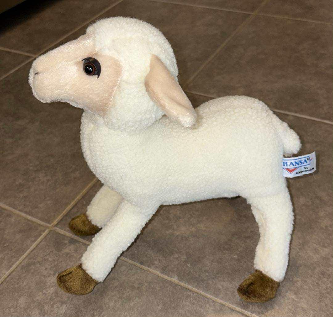 Hansa Plush White Sheep Ewe Lamb Stuffed Animal Plush Toy - Etsy