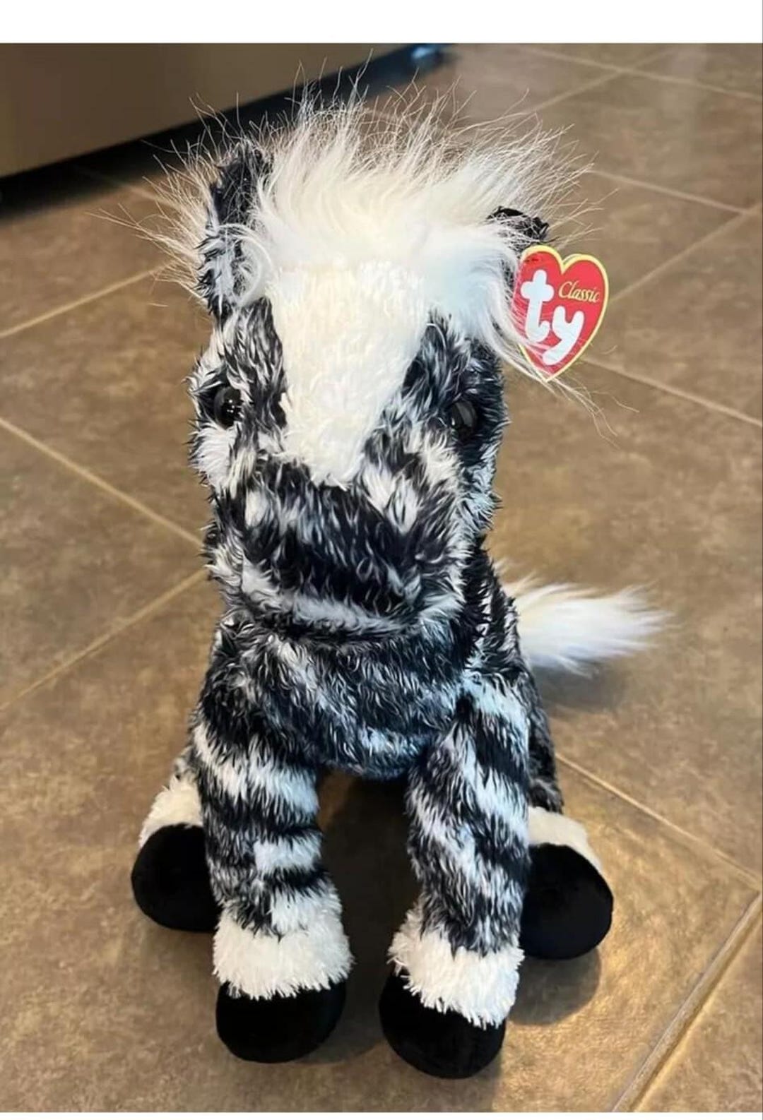 Ty Zebra Beanie Babies KIVU Buddy Plush Stuffed Animal 12" 2002 Retired ...