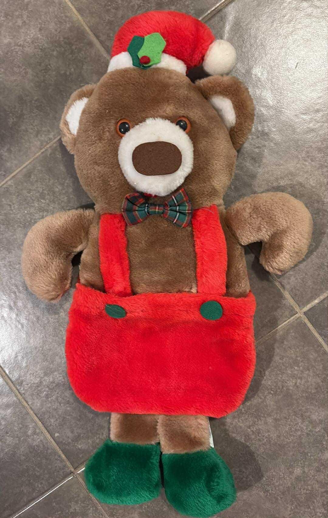 Vintage 1987 Sears Theodore Teddy Bear Christmas Stocking Plush 19 In ...
