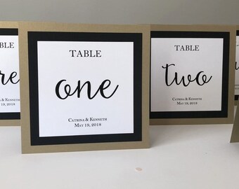 Wedding Table Numbers | Etsy