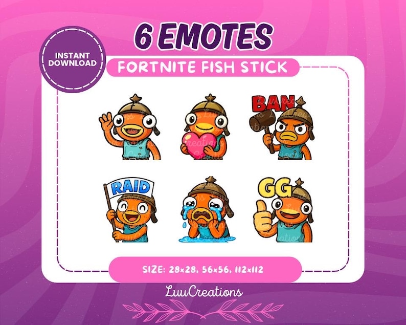 FISH STICK Twitch Emote - Etsy