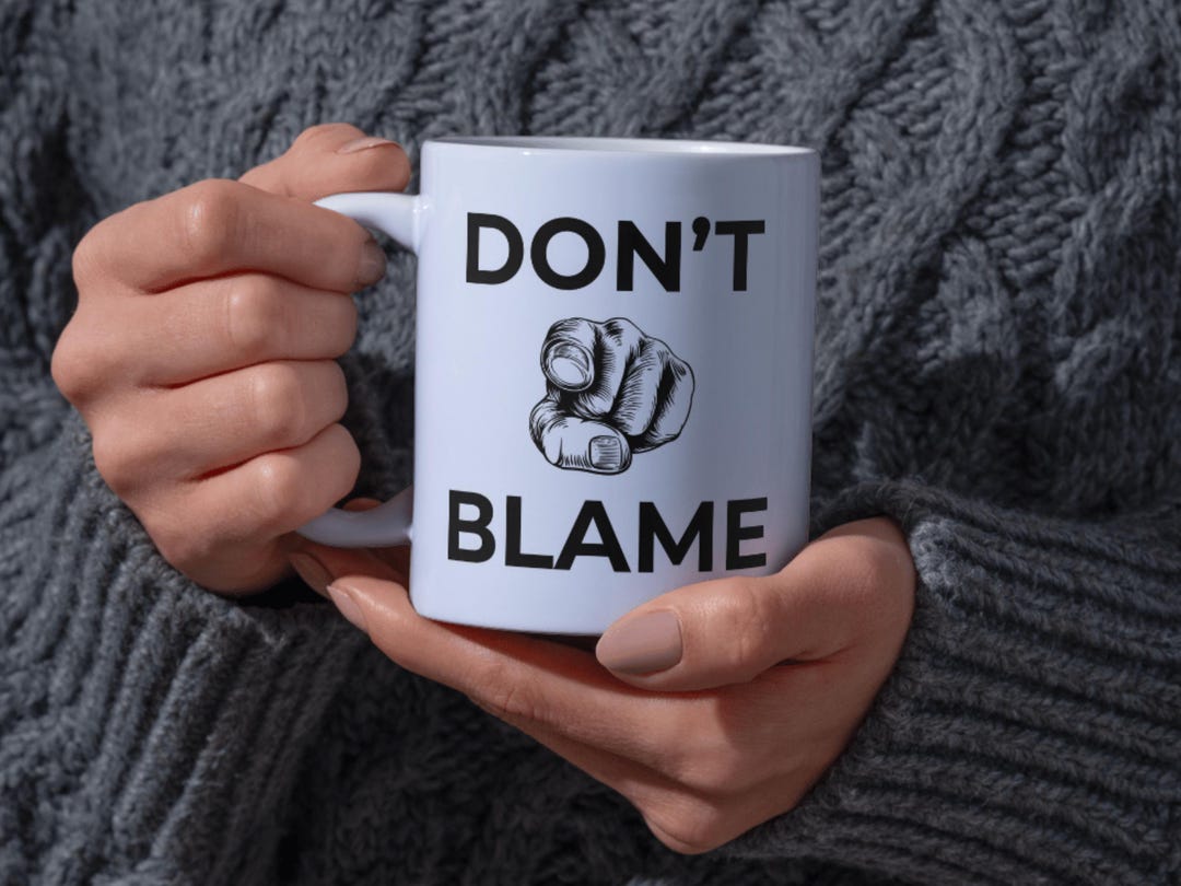 Accountability Mindset Coffee Mug, Motivational Cup With Finger Art ...