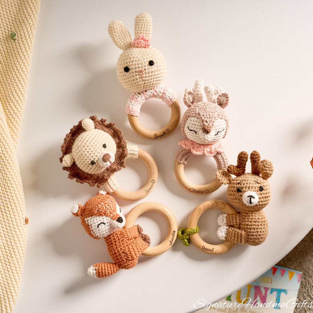 Personalized Baby Rattle With Name, Custom Engraved Baby Shower Gift ...