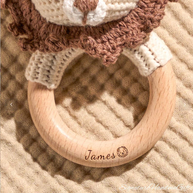 Personalized Baby Rattle With Name, Custom Engraved Baby Shower Gift ...