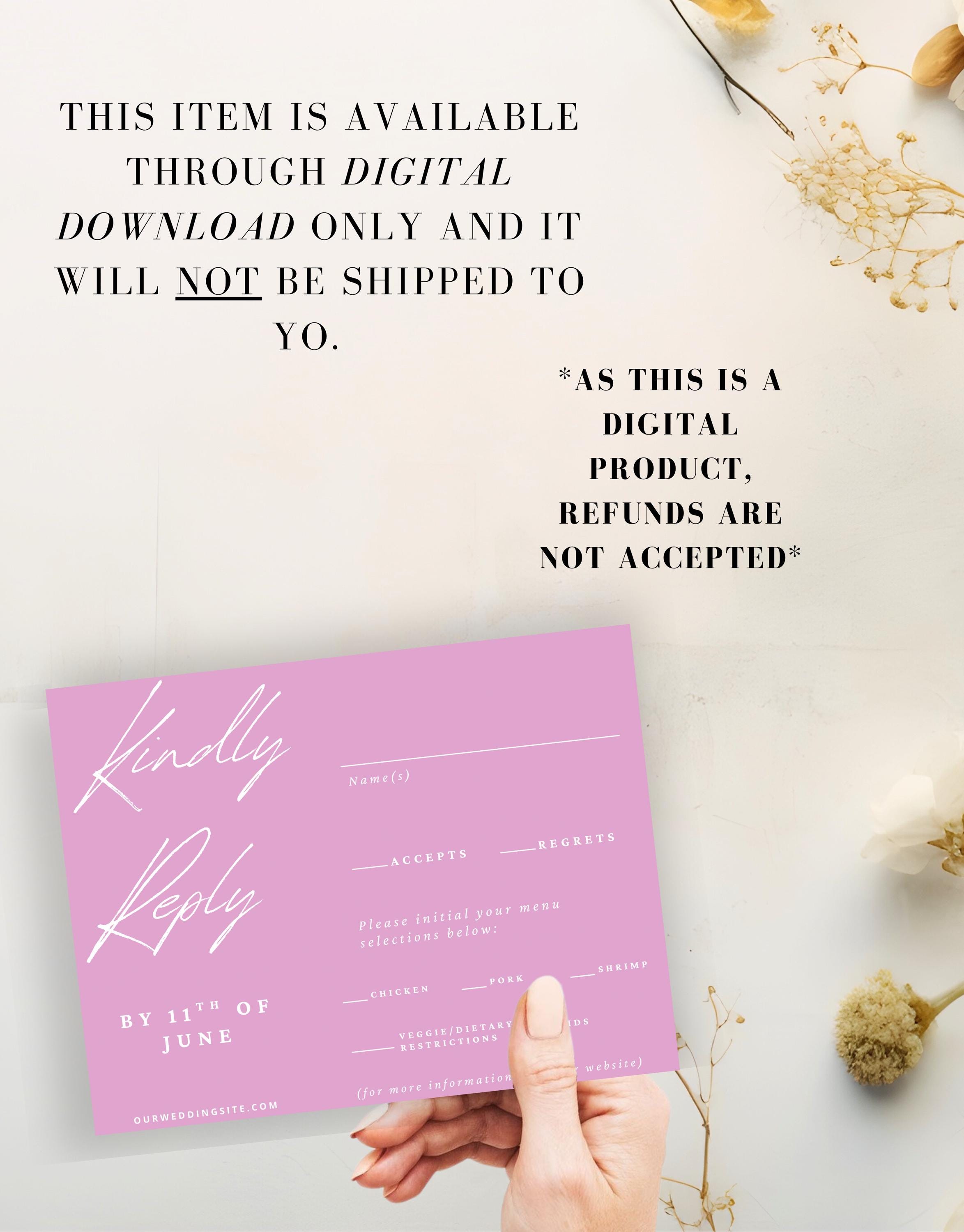 Modern Spring Wedding Invitation Template | Colorful Retro Whimsical ...