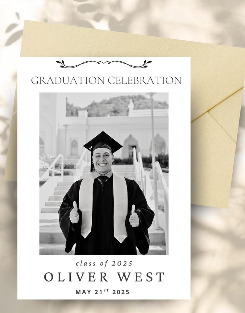 Graduation Party Invitation Template, Graduation Invitation 2025 ...