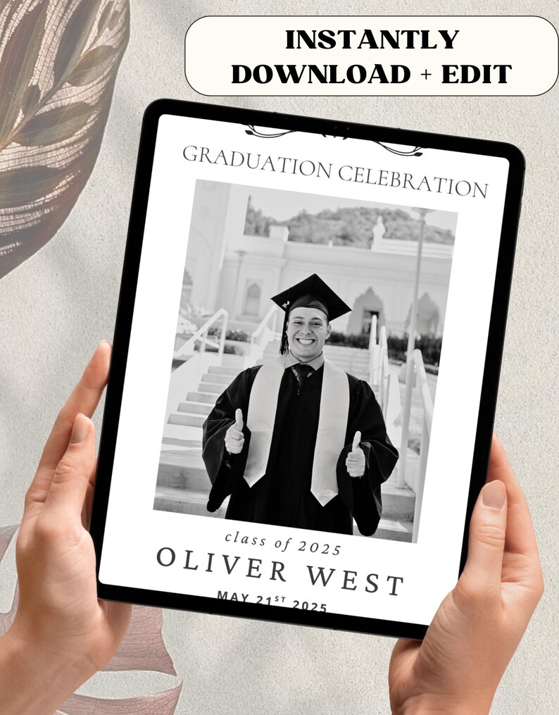Graduation Party Invitation Template, Graduation Invitation 2025 ...