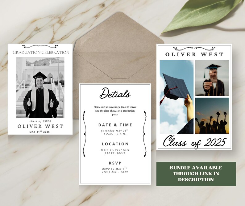 Graduation Party Invitation Template, Graduation Invitation 2025 ...