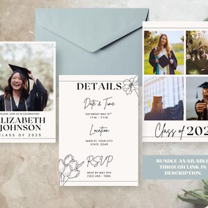 Graduation Party Invitation Template, Graduation Invitation 2025 ...
