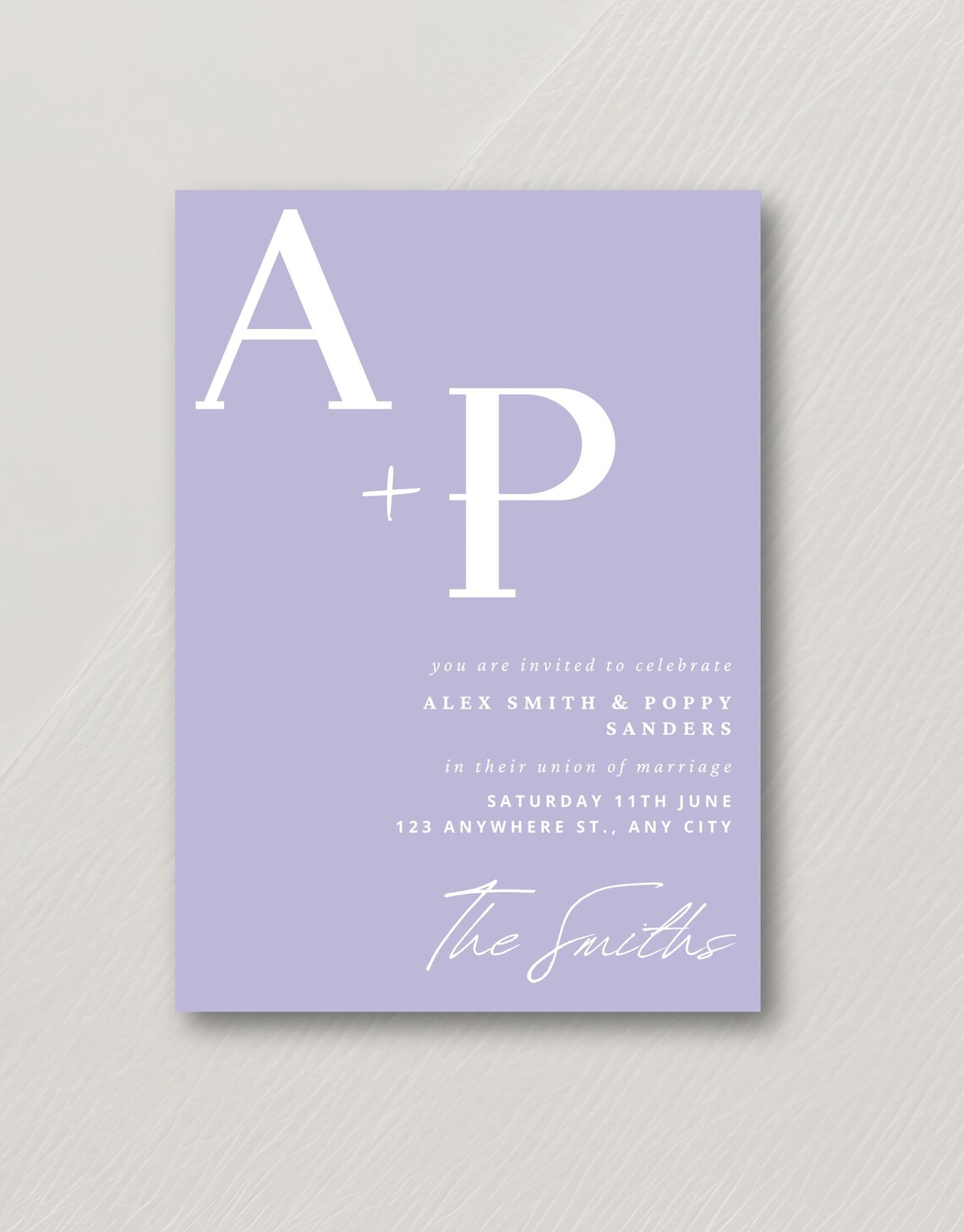 Modern Spring Wedding Invitation Template | Colorful Retro Whimsical ...