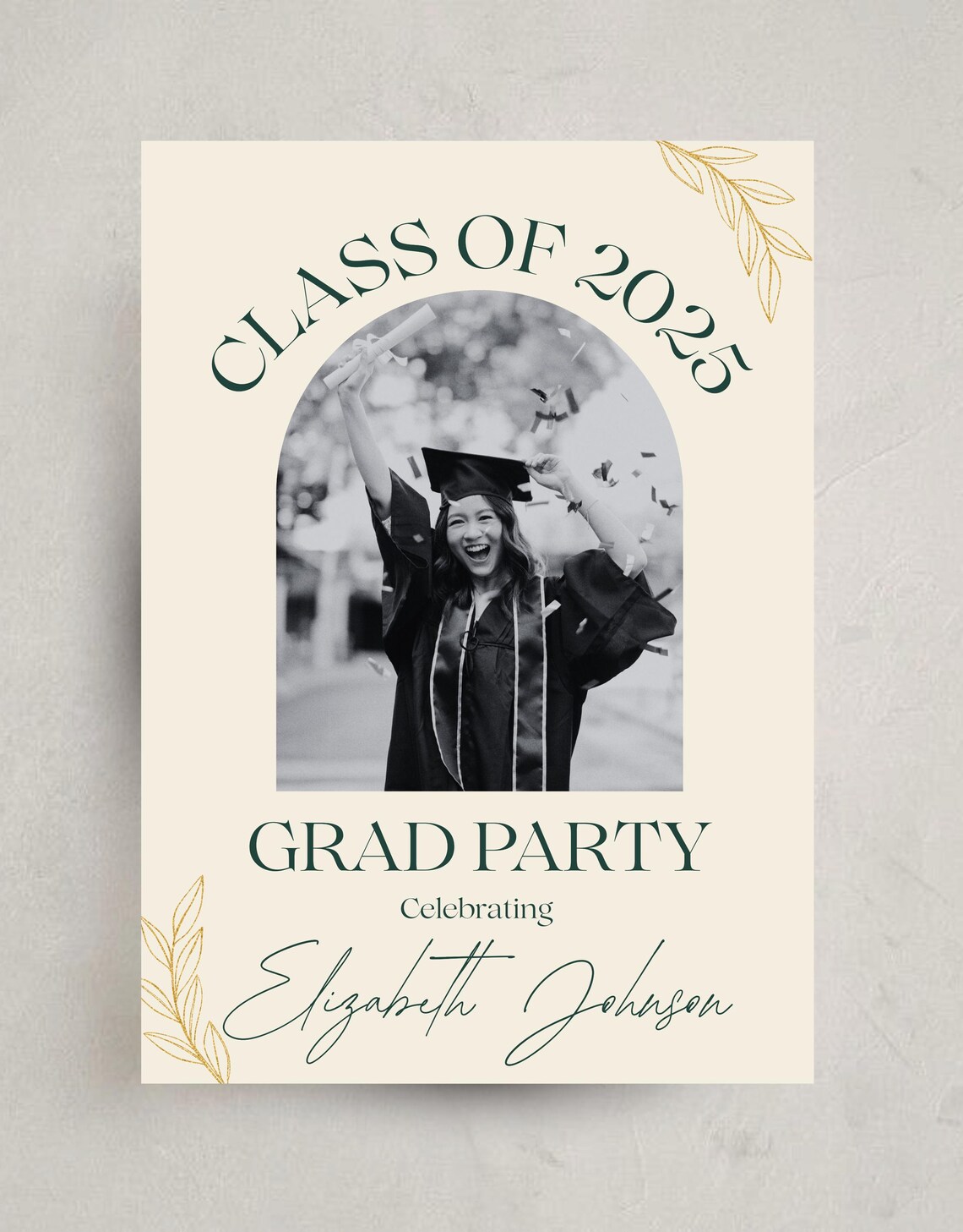 Graduation Party Invitation, Graduation Invitation Template, High ...