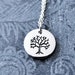 Silver Rowan Tree Necklace - Sterling Silver Rowan Tree Charm on a ...