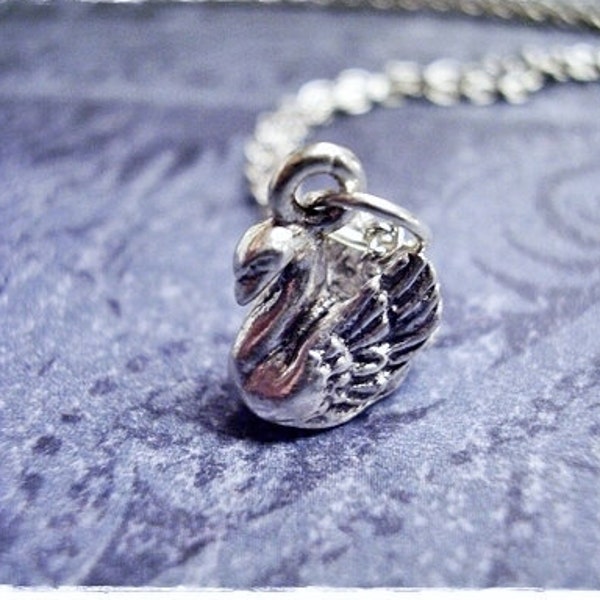 Swan Necklace - Etsy