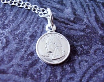 Quarter necklace | Etsy