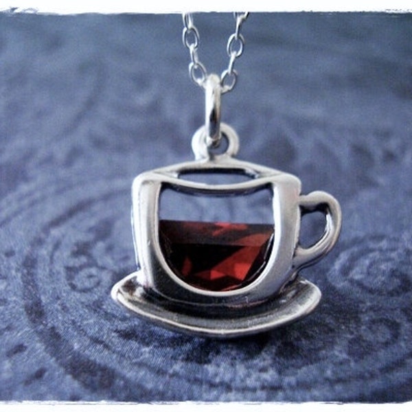 Teacup Necklace - Etsy