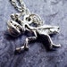 Silver Praying Mantis Necklace - Silver Pewter Praying Mantis Charm on ...