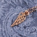 Tiny Rose Gold Angel Wing Necklace - 18kt Rose Gold Plate Angel Wing ...