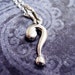 Tiny Question Mark Necklace - Sterling Silver Question Mark Charm on a ...