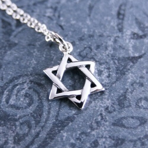 Small Star of David Necklace Sterling Silver Star of David - Etsy