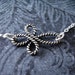 Silver Sideways Rope Infinity Cross Necklace Sterling Silver Rope ...