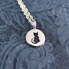 Gold Maneki Neko Lucky Cat of Japan Necklace Antique Gold Pewter Maneki ...