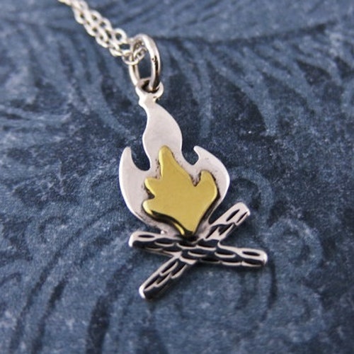 Campfire Enamel Pin | Etsy