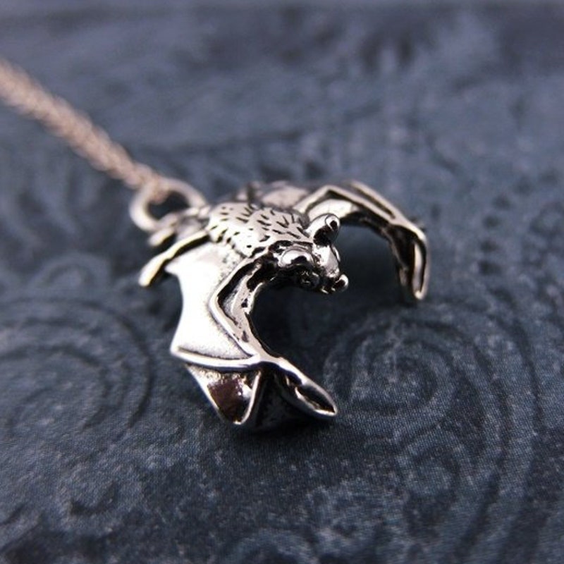 Bat Necklace - Etsy
