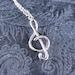 Silver Wire Treble Clef Necklace Sterling Silver Treble Clef - Etsy
