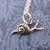 Large Silver Devil Necklace Sterling Silver Devil Charm on a Delicate ...