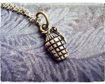 Grenade necklace | Etsy
