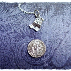 Silver Bacon Necklace - Sterling Silver Bacon Charm on a Delicate ...
