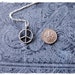 Silver Peace Sign Necklace - Sterling Silver Peace Sign Charm on a ...