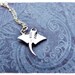 Silver Manta Ray Necklace Sterling Silver Manta Ray Charm on a Delicate ...