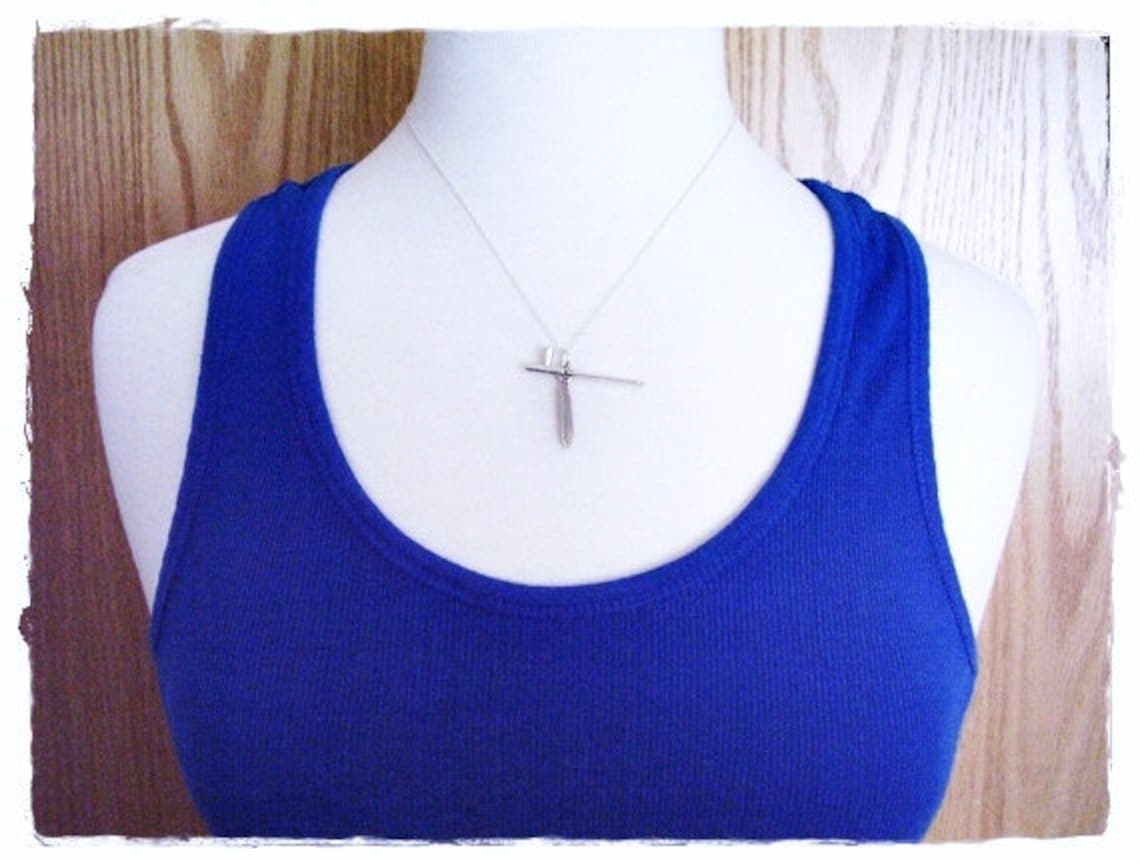 Silver Peace Pipe Necklace - Sterling Silver Peace Pipe Charm on a ...