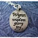 Silver Wynn Rune Necklace Silver Pewter Wynn Rune Charm on a Delicate ...