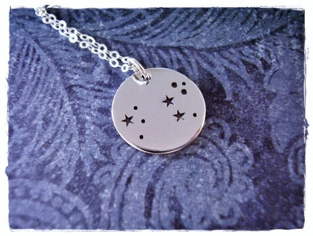 Silver Leo Constellation Necklace - Sterling Silver Leo Constellation ...