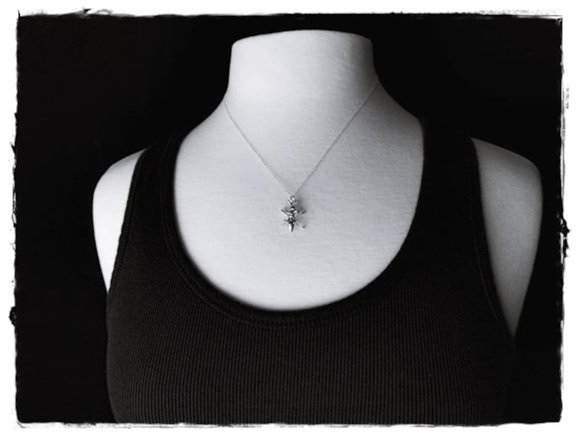Silver Ant Necklace Sterling Silver Ant Charm on a Delicate | Etsy
