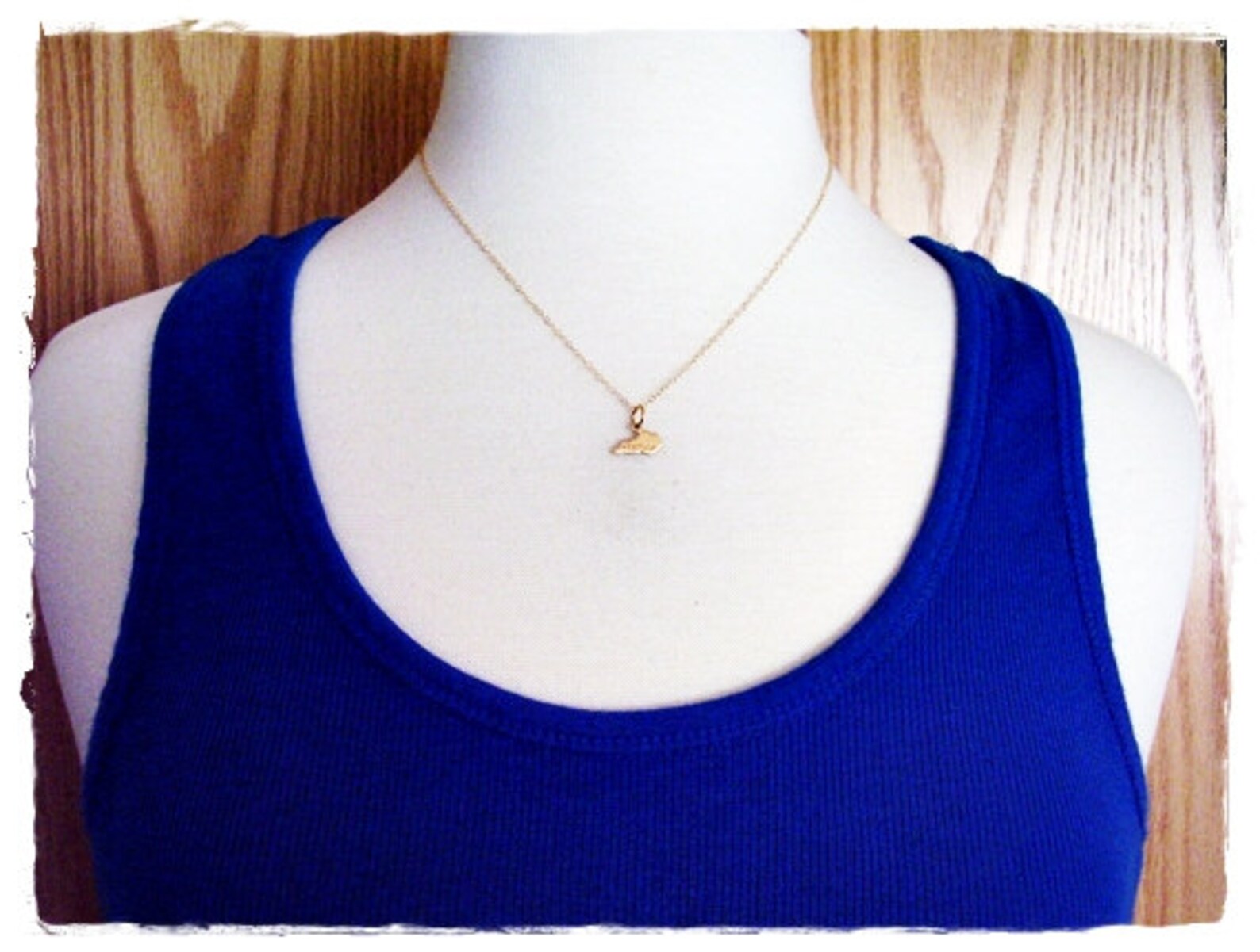 Tiny Gold Kentucky State Necklace Raw Brass Kentucky Charm - Etsy