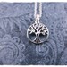 Crystal Rowan Tree Necklace Rhodium Plated Sterling Silver Crystal ...