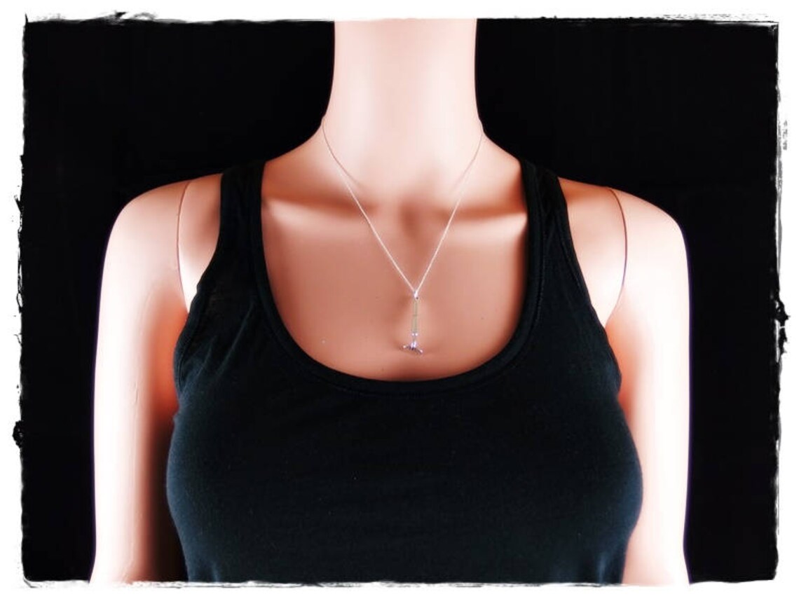 Silver Garden Hoe Necklace - Sterling Silver Garden Hoe Charm on a ...