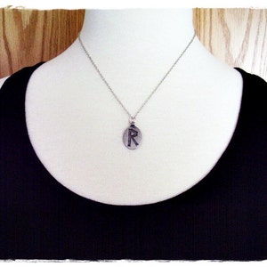 Silver Rad Rune Necklace - Antique Pewter Rad Rune Charm on a Delicate ...