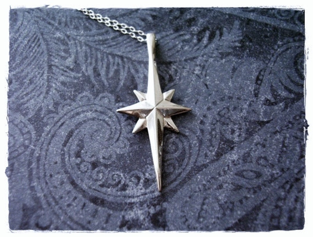 Silver Star of Bethlehem Necklace - Sterling Silver Star of Bethlehem ...