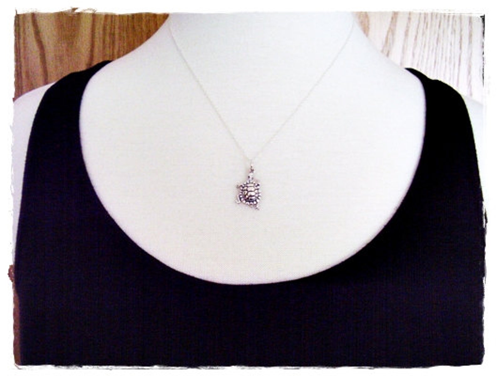 Silver Box Turtle Necklace Sterling Silver Box Turtle Charm | Etsy