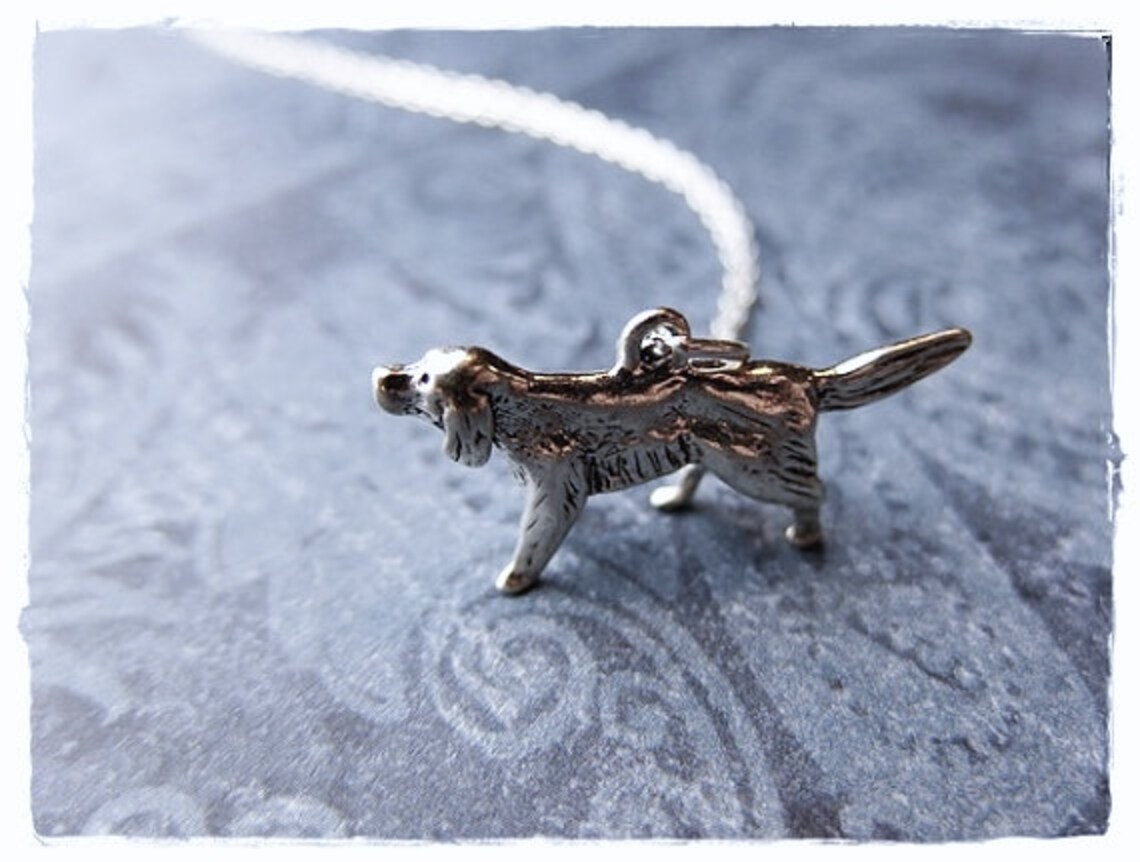 Silver Irish Setter Necklace Sterling Silver Irish Setter | Etsy