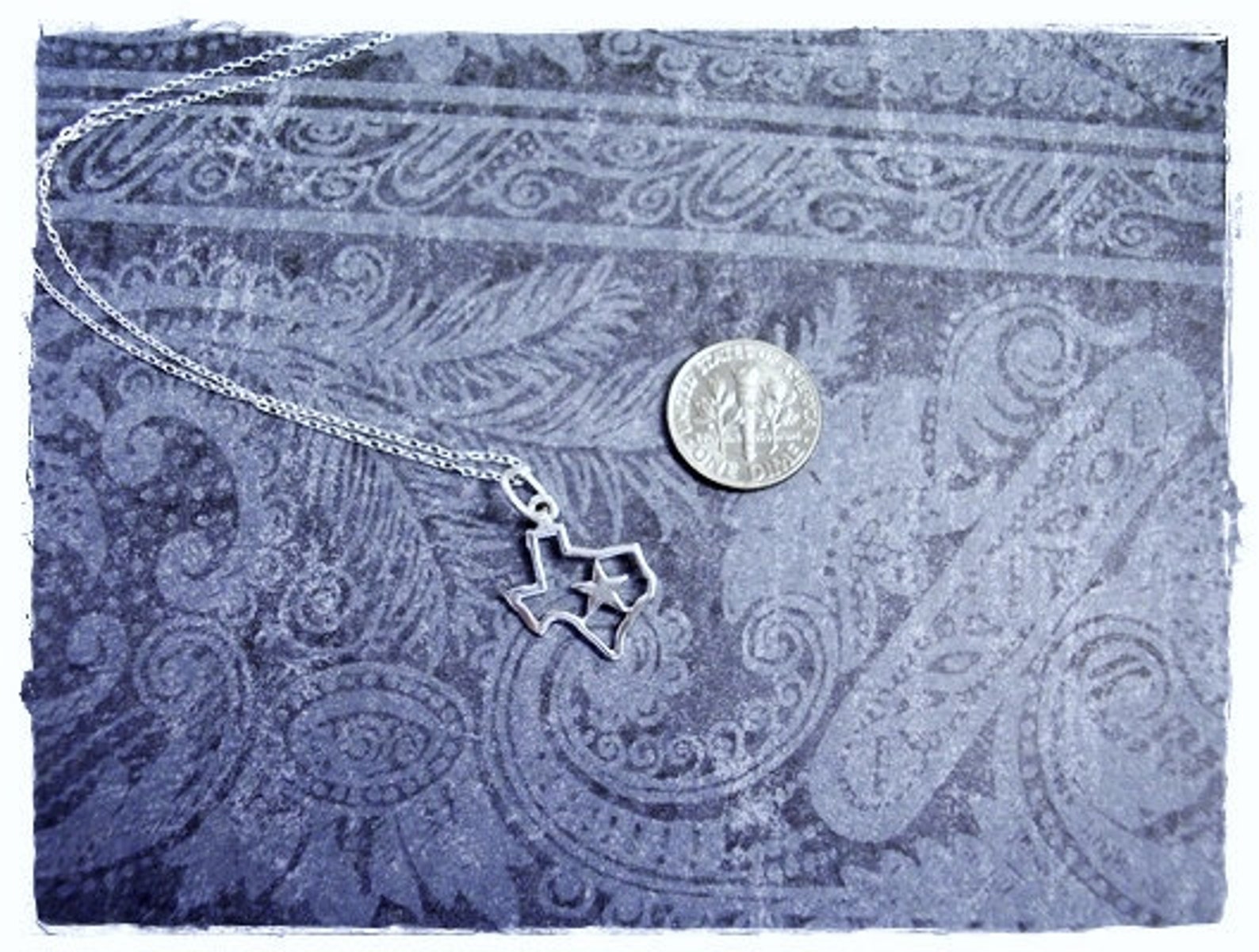Silver Star of Texas Necklace Sterling Silver Texas State - Etsy