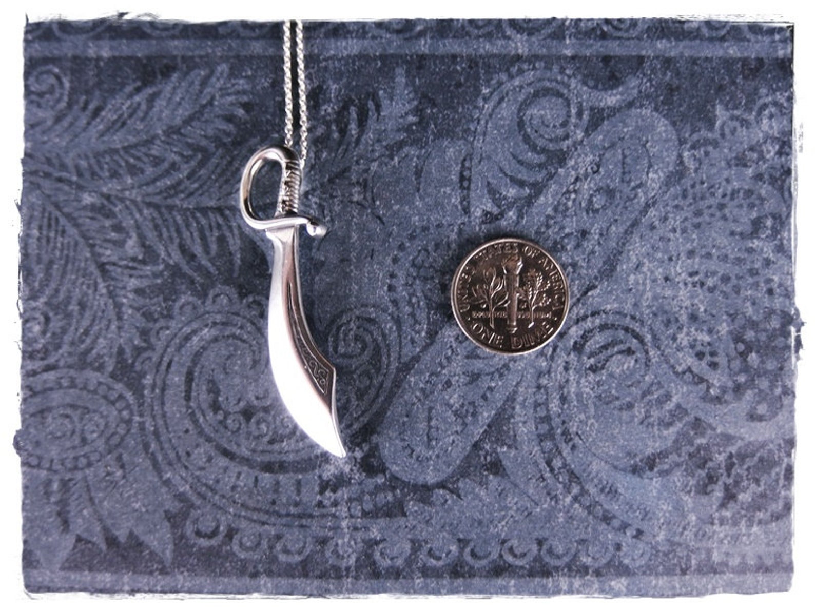 Large Silver Cutlass Sword Necklace Sterling Silver Cutlass - Etsy