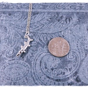 Silver Barracuda Necklace - Sterling Silver Barracuda Charm on a ...